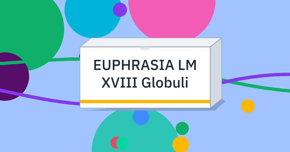 Symbolbild: Packung mit der Aufschrift EUPHRASIA LM XVIII Globuli (PZN 04504708) – Verfügbarkeit und Bezug in Apotheken in Frankfurt am Main