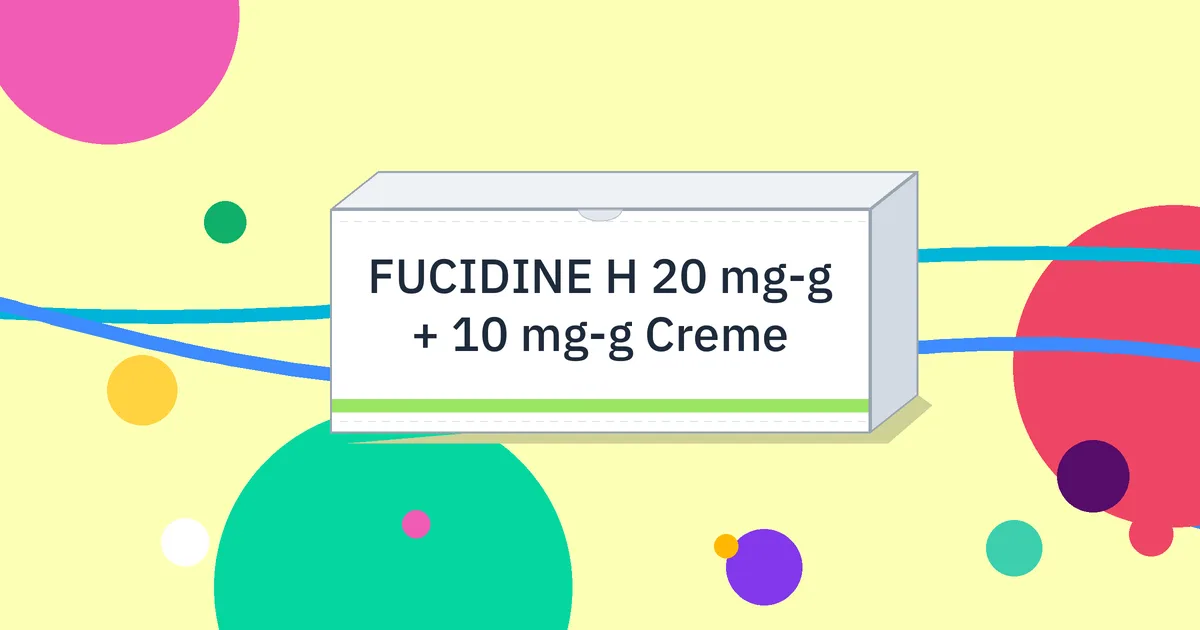 Symbolbild: Packung mit der Aufschrift FUCIDINE H 20 mg-g + 10 mg-g Creme (PZN 11691214) – Verfügbarkeit und Bezug in Apotheken in Frankfurt am Main