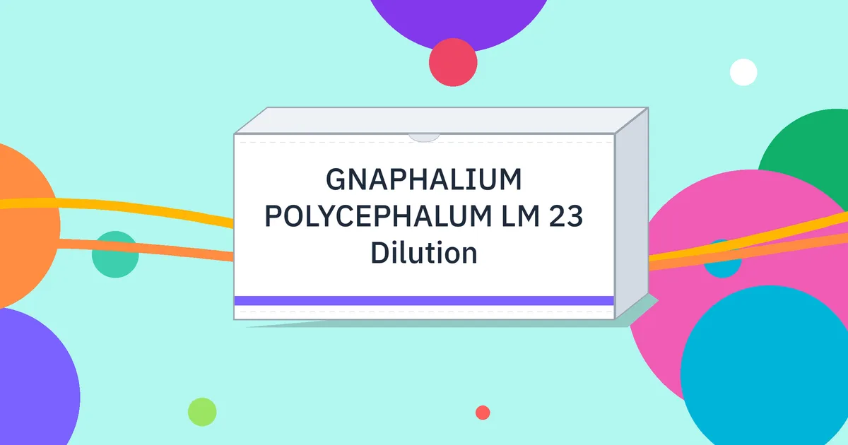 Symbolbild: Packung mit der Aufschrift GNAPHALIUM POLYCEPHALUM LM 23 Dilution (PZN 13545250) – Verfügbarkeit und Bezug in Apotheken in Frankfurt am Main