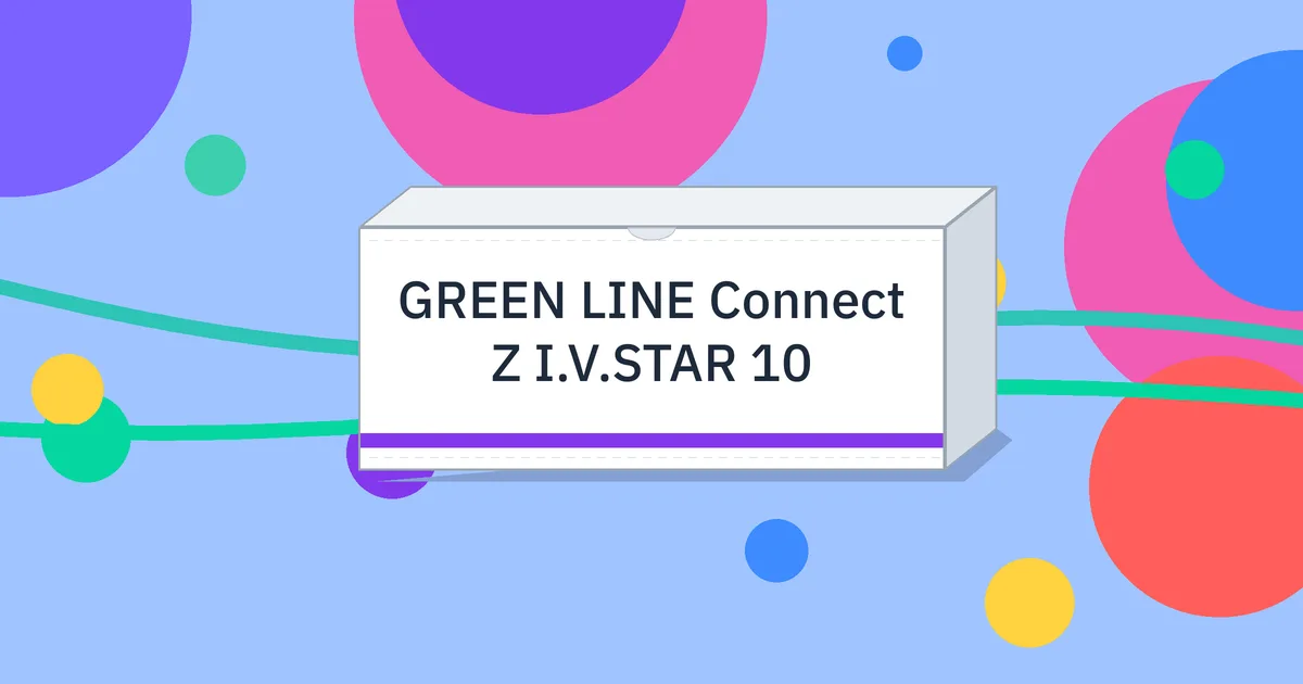Symbolbild: Packung mit der Aufschrift GREEN LINE Connect Z I.V.STAR 10 (PZN 15319629) – Verfügbarkeit und Bezug in Apotheken in Frankfurt am Main