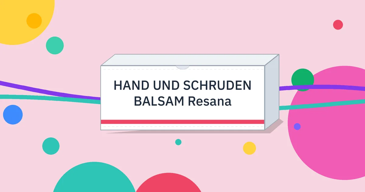 Symbolbild: Packung mit der Aufschrift HAND UND SCHRUDEN BALSAM Resana (PZN 11330893) – Verfügbarkeit und Bezug in Apotheken in Frankfurt am Main