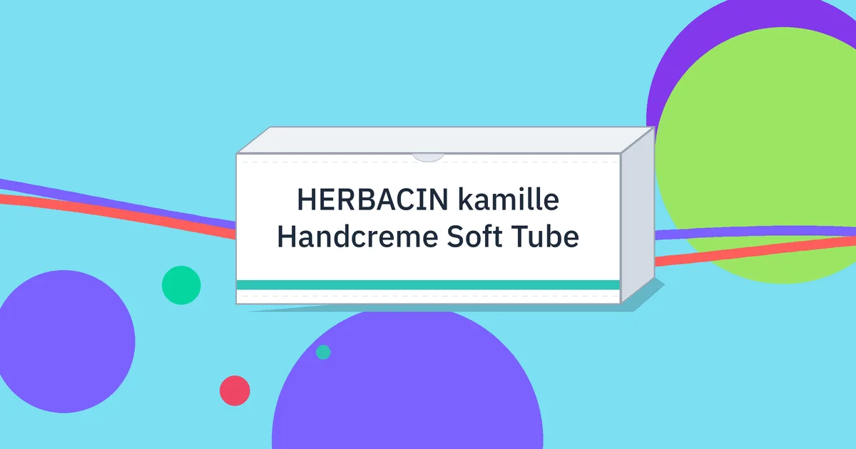 Symbolbild: Packung mit der Aufschrift HERBACIN kamille Handcreme Soft Tube (PZN 10345094) – Verfügbarkeit und Bezug in Apotheken in Frankfurt am Main