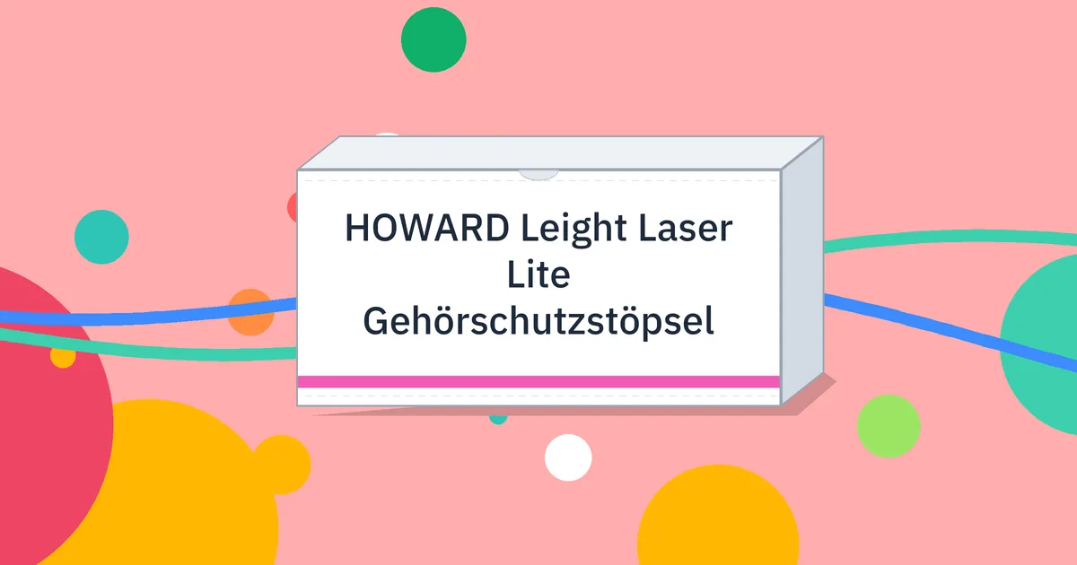 Symbolbild: Packung mit der Aufschrift HOWARD Leight Laser Lite Gehörschutzstöpsel (PZN 03645039) – Verfügbarkeit und Bezug in Apotheken in Frankfurt am Main