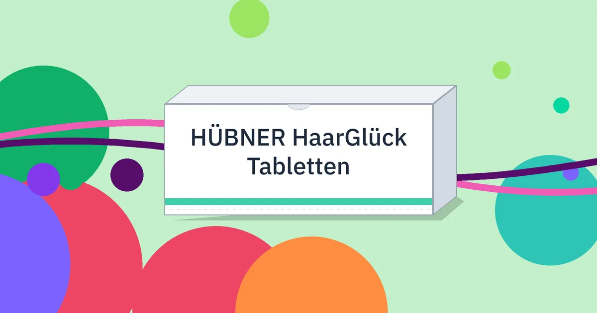 Symbolbild: Packung mit der Aufschrift HÜBNER HaarGlück Tabletten (PZN 20038559) – Verfügbarkeit und Bezug in Apotheken in Frankfurt am Main