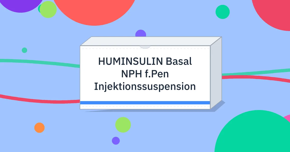 Symbolbild: Packung mit der Aufschrift HUMINSULIN Basal NPH f.Pen Injektionssuspension (PZN 12546974) – Verfügbarkeit und Bezug in Apotheken in Frankfurt am Main