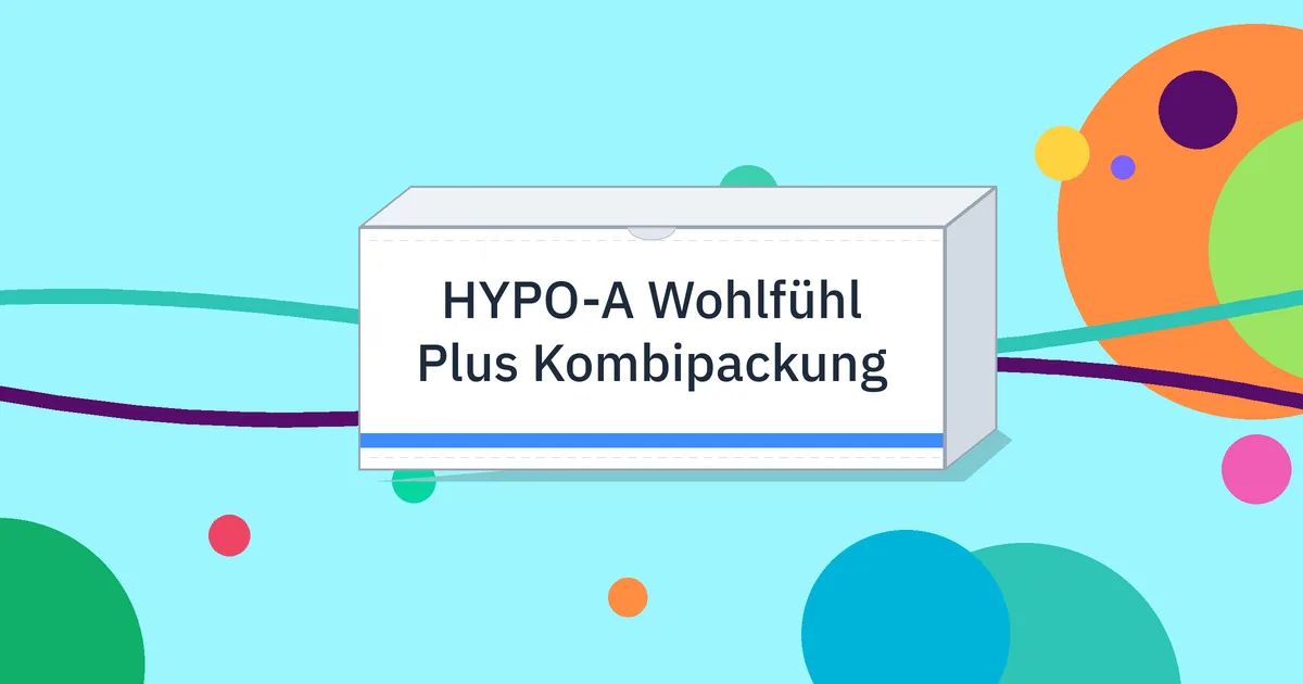 Symbolbild: Packung mit der Aufschrift HYPO-A Wohlfühl Plus Kombipackung (PZN 04766354) – Verfügbarkeit und Bezug in Apotheken in Frankfurt am Main