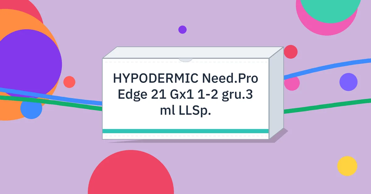 Symbolbild: Packung mit der Aufschrift HYPODERMIC Need.Pro Edge 21 Gx1 1-2 gru.3 ml LLSp. (PZN 00903647) – Verfügbarkeit und Bezug in Apotheken in Frankfurt am Main