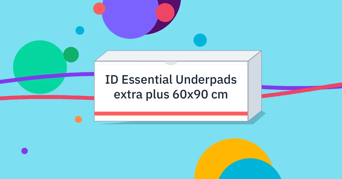 Symbolbild: Packung mit der Aufschrift ID Essential Underpads extra plus 60x90 cm (PZN 19427971) – Verfügbarkeit und Bezug in Apotheken in Frankfurt am Main
