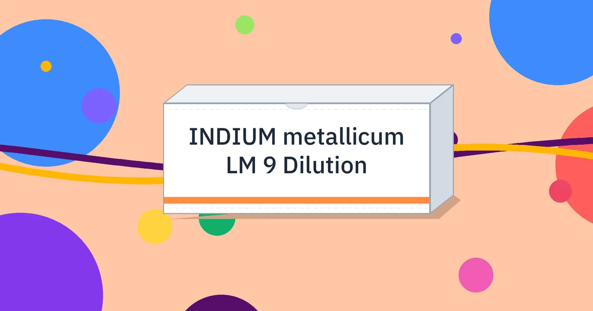 Symbolbild: Packung mit der Aufschrift INDIUM metallicum LM 9 Dilution (PZN 12912516) – Verfügbarkeit und Bezug in Apotheken in Frankfurt am Main