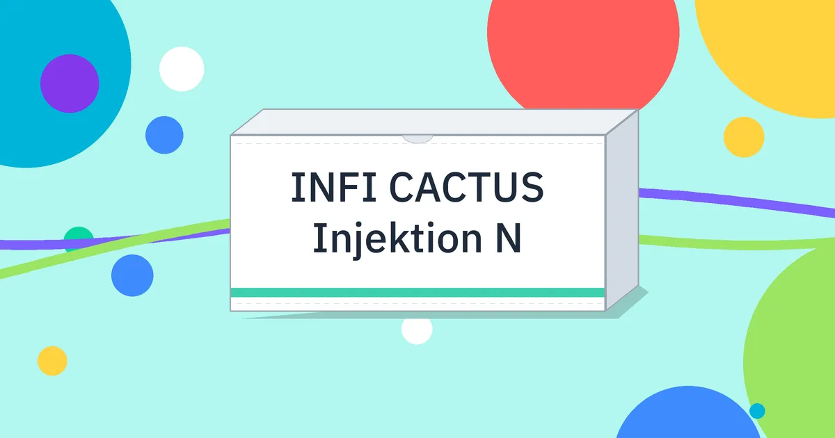 Symbolbild: Packung mit der Aufschrift INFI CACTUS Injektion N (PZN 05702149) – Verfügbarkeit und Bezug in Apotheken in Frankfurt am Main