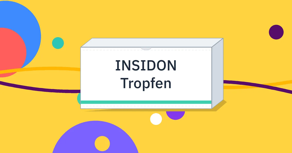 Symbolbild: Packung mit der Aufschrift INSIDON Tropfen (PZN 04142866) – Verfügbarkeit und Bezug in Apotheken in Frankfurt am Main