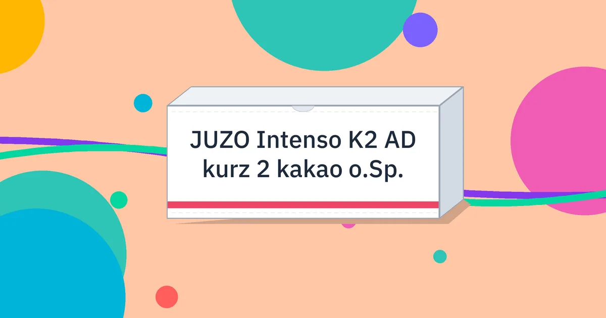 Symbolbild: Packung mit der Aufschrift JUZO Intenso K2 AD kurz 2 kakao o.Sp. (PZN 18618290) – Verfügbarkeit und Bezug in Apotheken in Frankfurt am Main