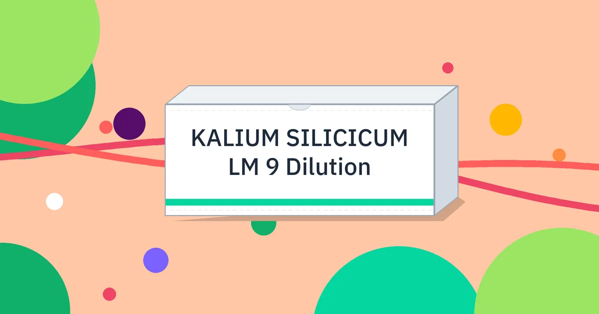 Symbolbild: Packung mit der Aufschrift KALIUM SILICICUM LM 9 Dilution (PZN 12925861) – Verfügbarkeit und Bezug in Apotheken in Frankfurt am Main