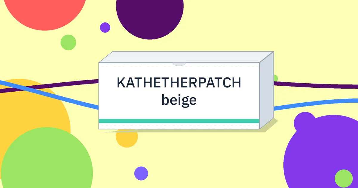 Symbolbild: Packung mit der Aufschrift KATHETHERPATCH beige (PZN 19866920) – Verfügbarkeit und Bezug in Apotheken in Frankfurt am Main