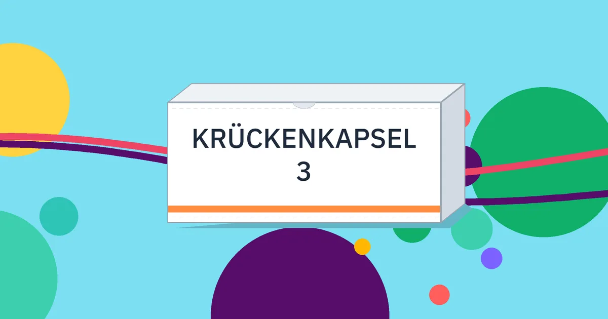 Symbolbild: Packung mit der Aufschrift KRÜCKENKAPSEL 3 (PZN 01731349) – Verfügbarkeit und Bezug in Apotheken in Frankfurt am Main