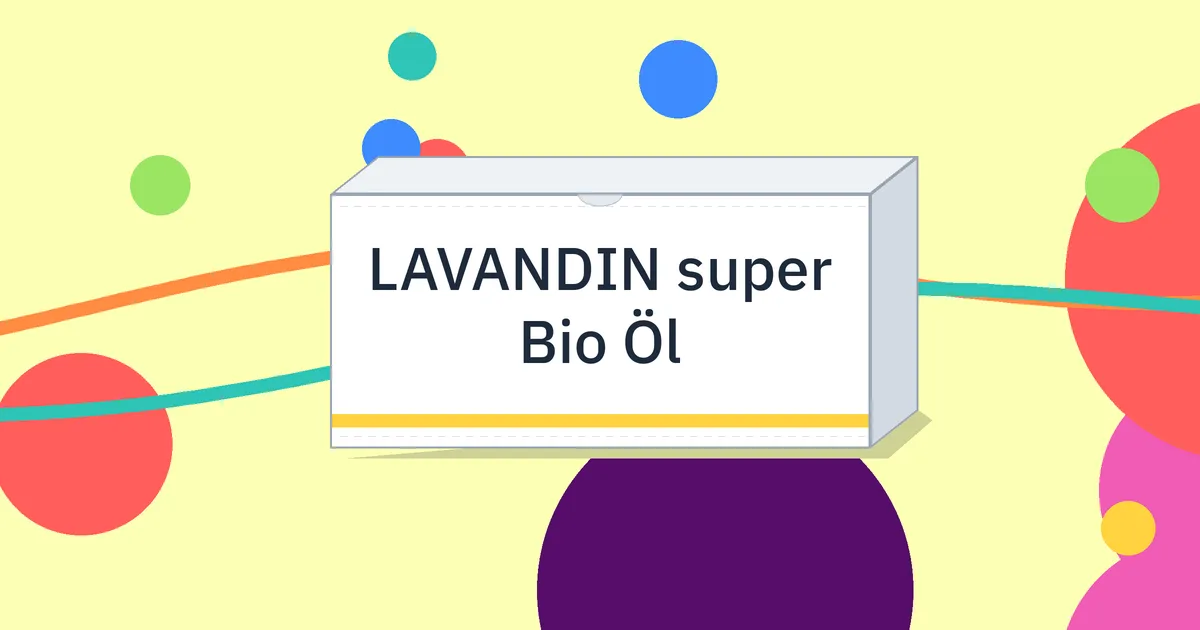 Symbolbild: Packung mit der Aufschrift LAVANDIN super Bio Öl (PZN 07508894) – Verfügbarkeit und Bezug in Apotheken in Frankfurt am Main