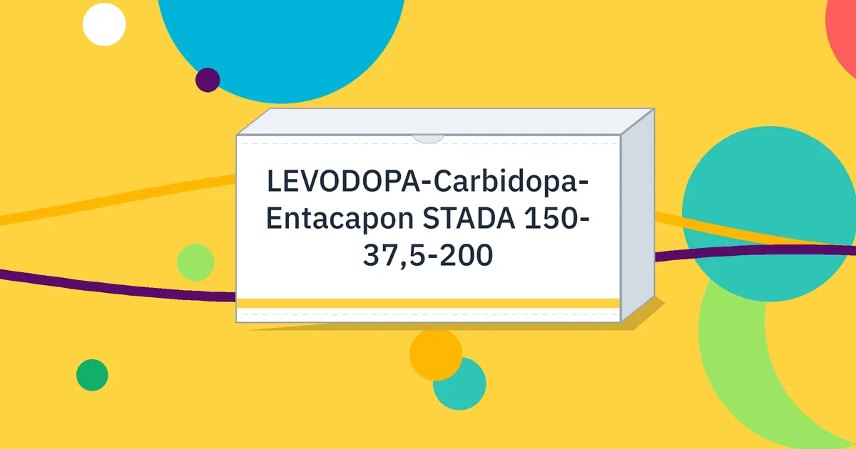 Symbolbild: Packung mit der Aufschrift LEVODOPA-Carbidopa-Entacapon STADA 150-37,5-200 (PZN 10386868) – Verfügbarkeit und Bezug in Apotheken in Frankfurt am Main