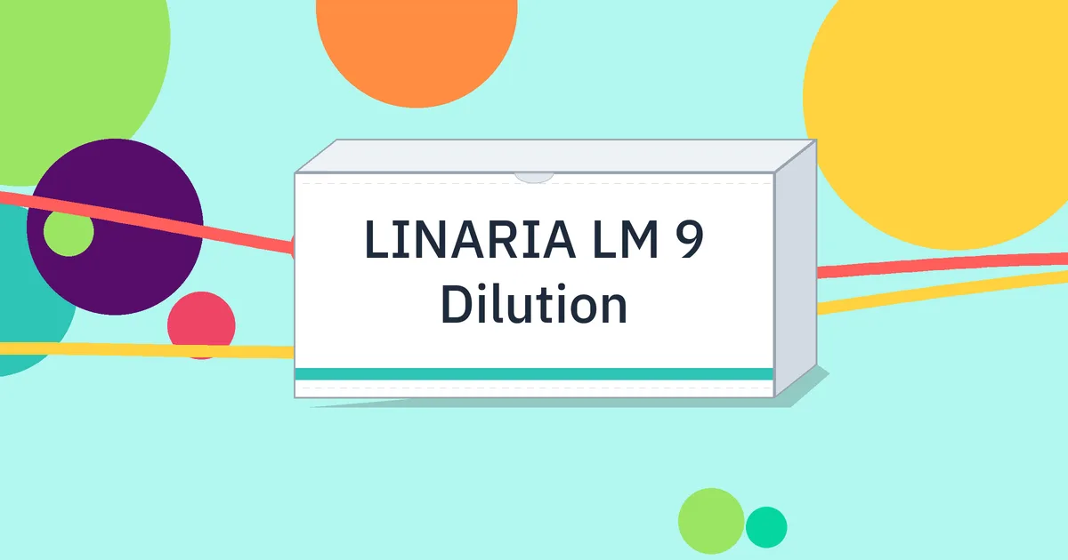Symbolbild: Packung mit der Aufschrift LINARIA LM 9 Dilution (PZN 13529110) – Verfügbarkeit und Bezug in Apotheken in Frankfurt am Main