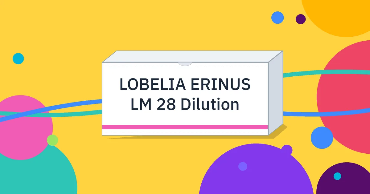 Symbolbild: Packung mit der Aufschrift LOBELIA ERINUS LM 28 Dilution (PZN 13533560) – Verfügbarkeit und Bezug in Apotheken in Frankfurt am Main