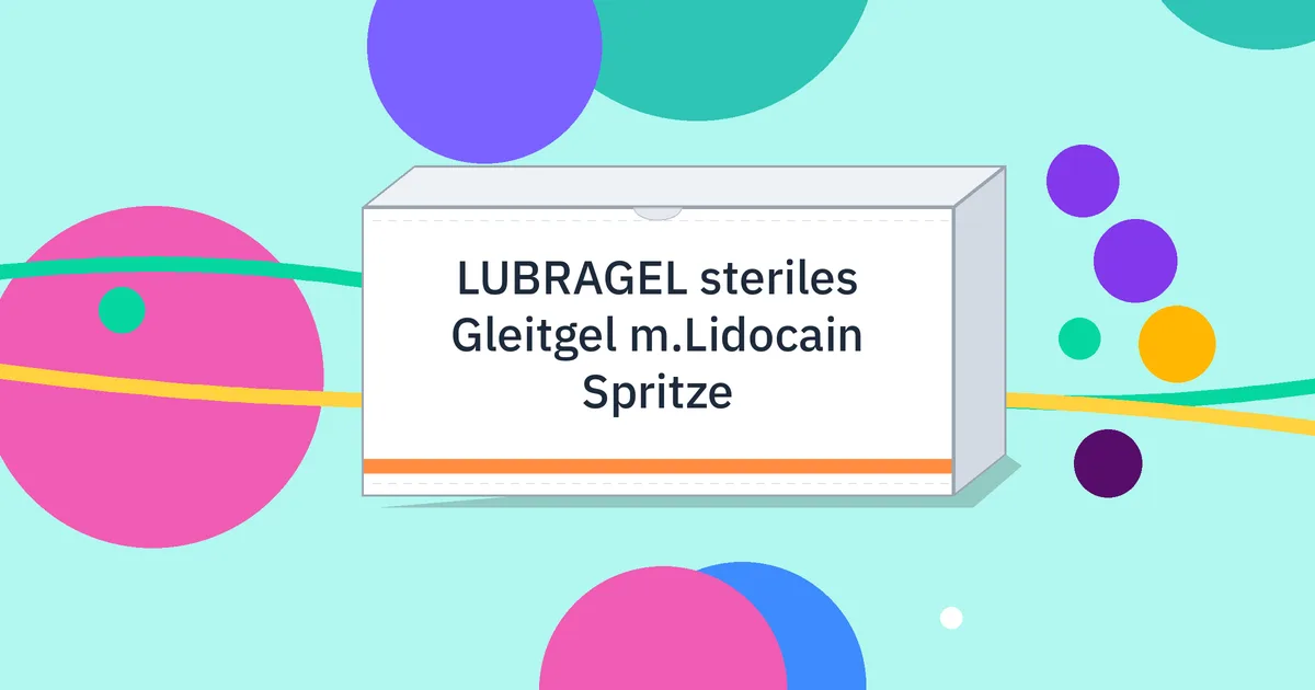 Symbolbild: Packung mit der Aufschrift LUBRAGEL steriles Gleitgel m.Lidocain Spritze (PZN 19134418) – Verfügbarkeit und Bezug in Apotheken in Frankfurt am Main