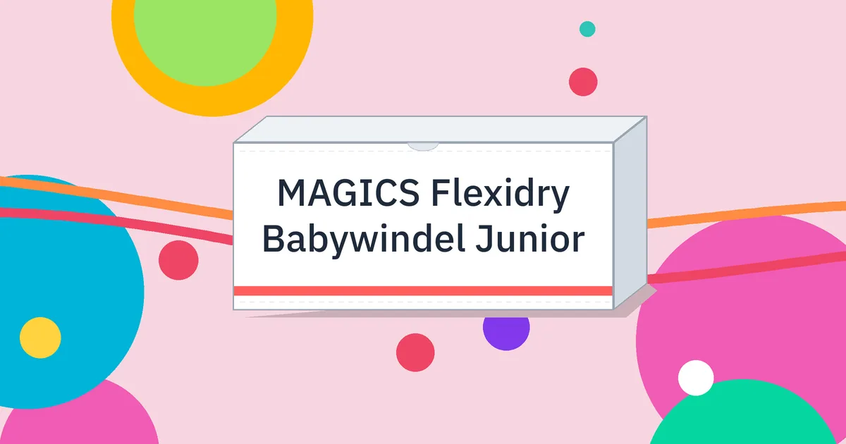 Symbolbild: Packung mit der Aufschrift MAGICS Flexidry Babywindel Junior (PZN 12528545) – Verfügbarkeit und Bezug in Apotheken in Frankfurt am Main