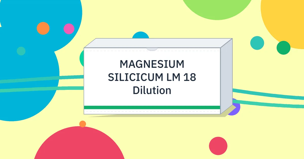 Symbolbild: Packung mit der Aufschrift MAGNESIUM SILICICUM LM 18 Dilution (PZN 12939722) – Verfügbarkeit und Bezug in Apotheken in Frankfurt am Main