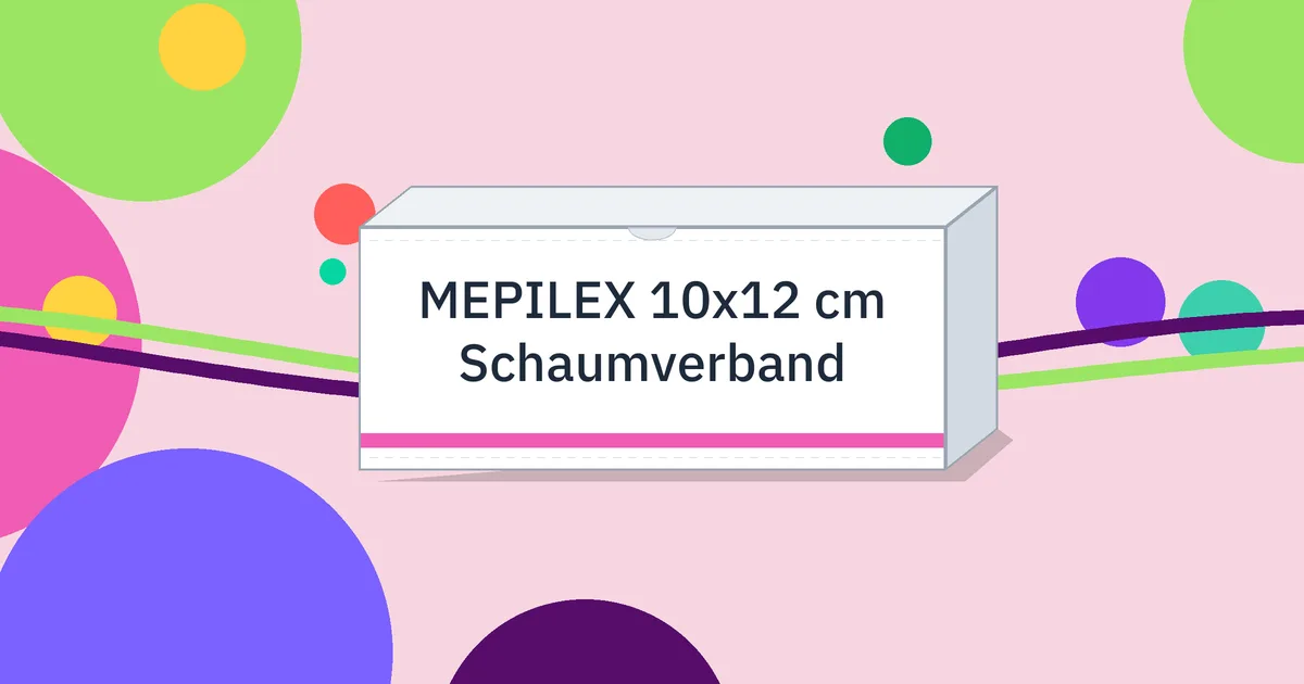 Symbolbild: Packung mit der Aufschrift MEPILEX 10x12 cm Schaumverband (PZN 20019993) – Verfügbarkeit und Bezug in Apotheken in Frankfurt am Main