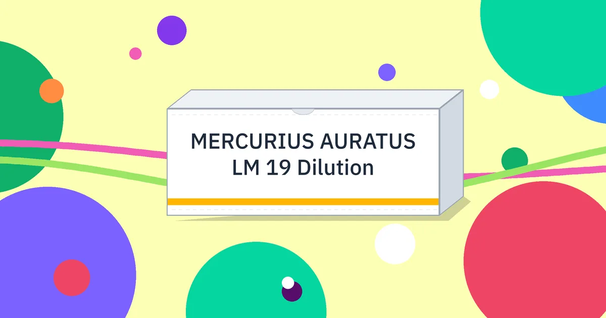 Symbolbild: Packung mit der Aufschrift MERCURIUS AURATUS LM 19 Dilution (PZN 12948299) – Verfügbarkeit und Bezug in Apotheken in Frankfurt am Main