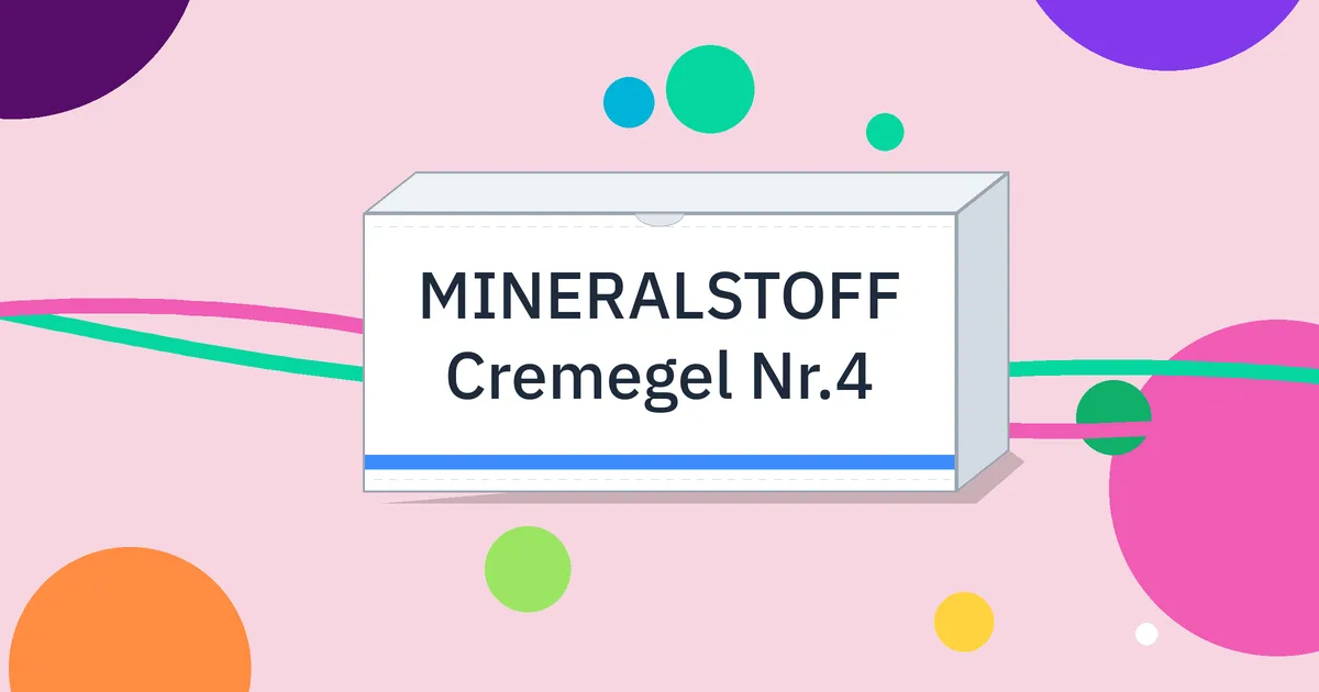 Symbolbild: Packung mit der Aufschrift MINERALSTOFF Cremegel Nr.4 (PZN 02732227) – Verfügbarkeit und Bezug in Apotheken in Frankfurt am Main
