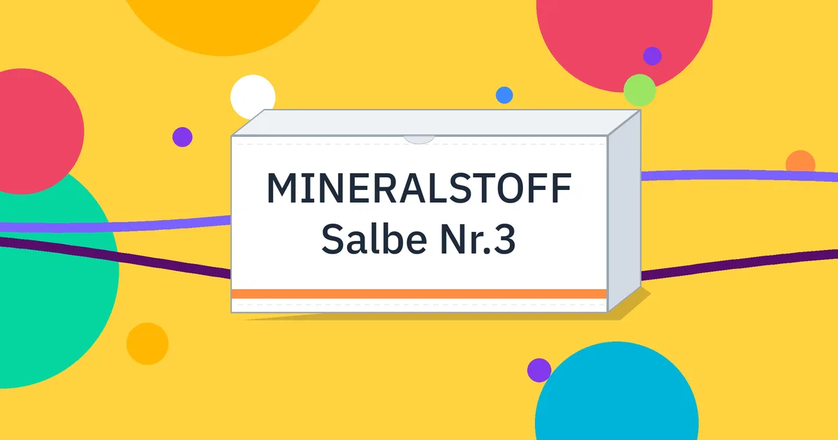 Symbolbild: Packung mit der Aufschrift MINERALSTOFF Salbe Nr.3 (PZN 02734048) – Verfügbarkeit und Bezug in Apotheken in Frankfurt am Main