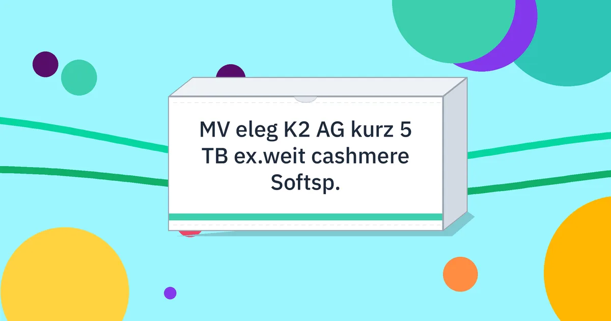 Symbolbild: Packung mit der Aufschrift MV eleg K2 AG kurz 5 TB ex.weit cashmere Softsp. (PZN 15273815) – Verfügbarkeit und Bezug in Apotheken in Frankfurt am Main