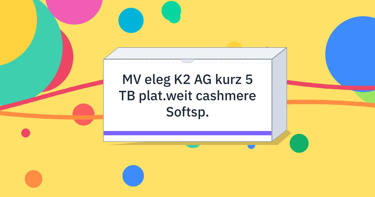 Symbolbild: Packung mit der Aufschrift MV eleg K2 AG kurz 5 TB plat.weit cashmere Softsp. (PZN 14673257) – Verfügbarkeit und Bezug in Apotheken in Frankfurt am Main