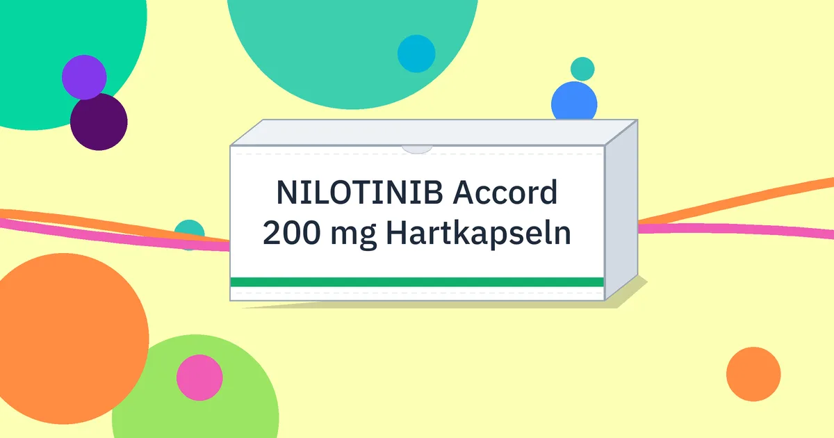 Symbolbild: Packung mit der Aufschrift NILOTINIB Accord 200 mg Hartkapseln (PZN 19444449) – Verfügbarkeit und Bezug in Apotheken in Frankfurt am Main