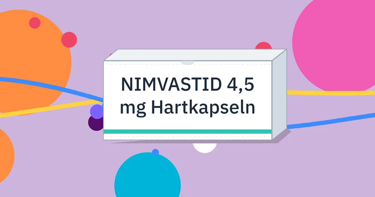 Symbolbild: Packung mit der Aufschrift NIMVASTID 4,5 mg Hartkapseln (PZN 09739706) – Verfügbarkeit und Bezug in Apotheken in Frankfurt am Main