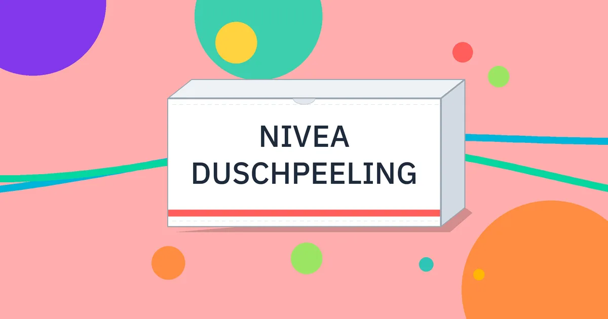 Symbolbild: Packung mit der Aufschrift NIVEA DUSCHPEELING (PZN 11325461) – Verfügbarkeit und Bezug in Apotheken in Frankfurt am Main