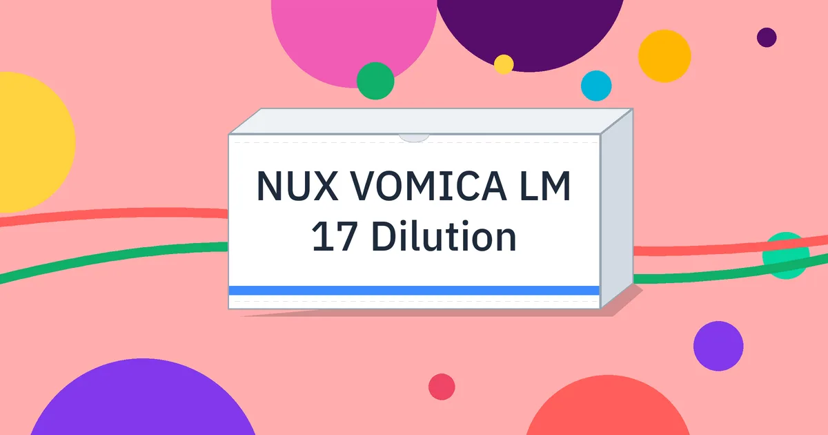Symbolbild: Packung mit der Aufschrift NUX VOMICA LM 17 Dilution (PZN 12970465) – Verfügbarkeit und Bezug in Apotheken in Frankfurt am Main