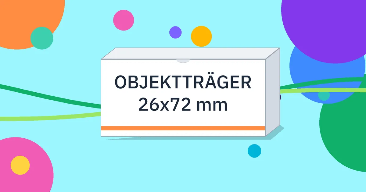 Symbolbild: Packung mit der Aufschrift OBJEKTTRÄGER 26x72 mm (PZN 01732975) – Verfügbarkeit und Bezug in Apotheken in Frankfurt am Main