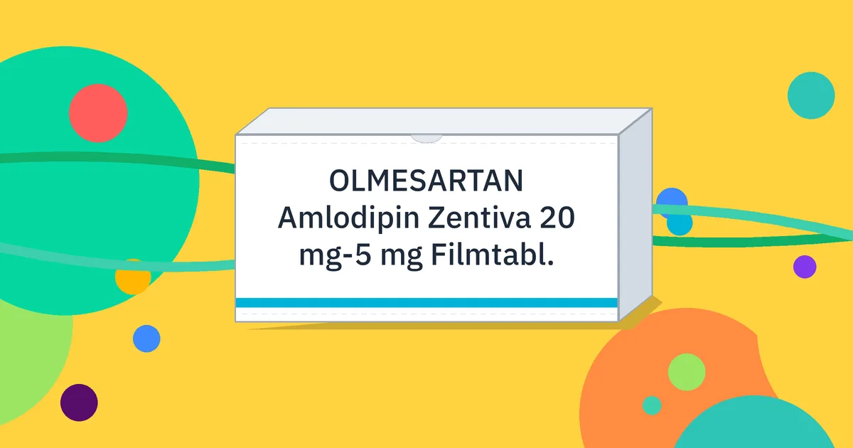 Symbolbild: Packung mit der Aufschrift OLMESARTAN Amlodipin Zentiva 20 mg-5 mg Filmtabl. (PZN 13895607) – Verfügbarkeit und Bezug in Apotheken in Frankfurt am Main