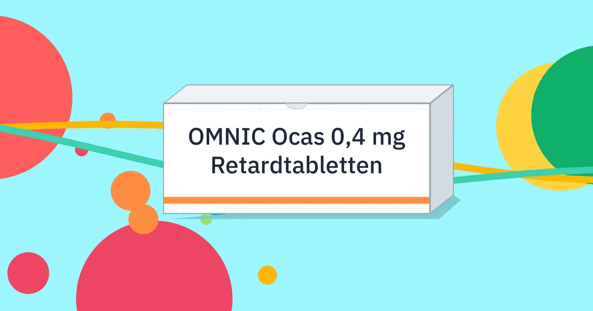 Symbolbild: Packung mit der Aufschrift OMNIC Ocas 0,4 mg Retardtabletten (PZN 12738975) – Verfügbarkeit und Bezug in Apotheken in Frankfurt am Main