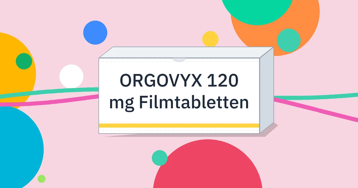 Symbolbild: Packung mit der Aufschrift ORGOVYX 120 mg Filmtabletten (PZN 20170537) – Verfügbarkeit und Bezug in Apotheken in Frankfurt am Main
