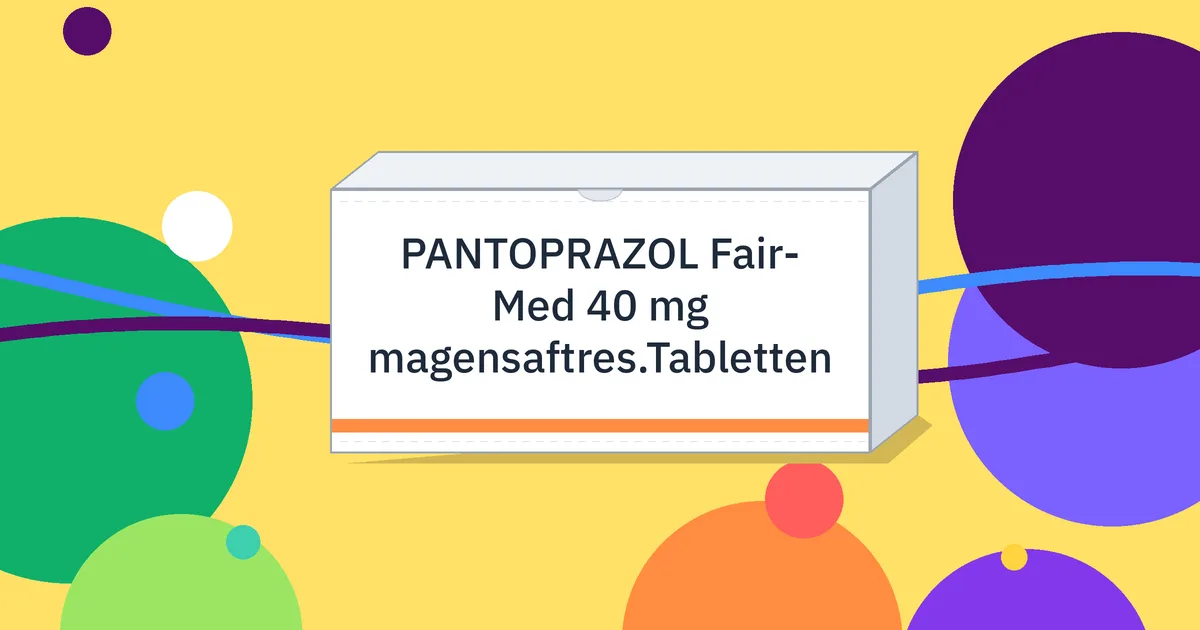 Symbolbild: Packung mit der Aufschrift PANTOPRAZOL Fair-Med 40 mg magensaftres.Tabletten (PZN 15243257) – Verfügbarkeit und Bezug in Apotheken in Frankfurt am Main