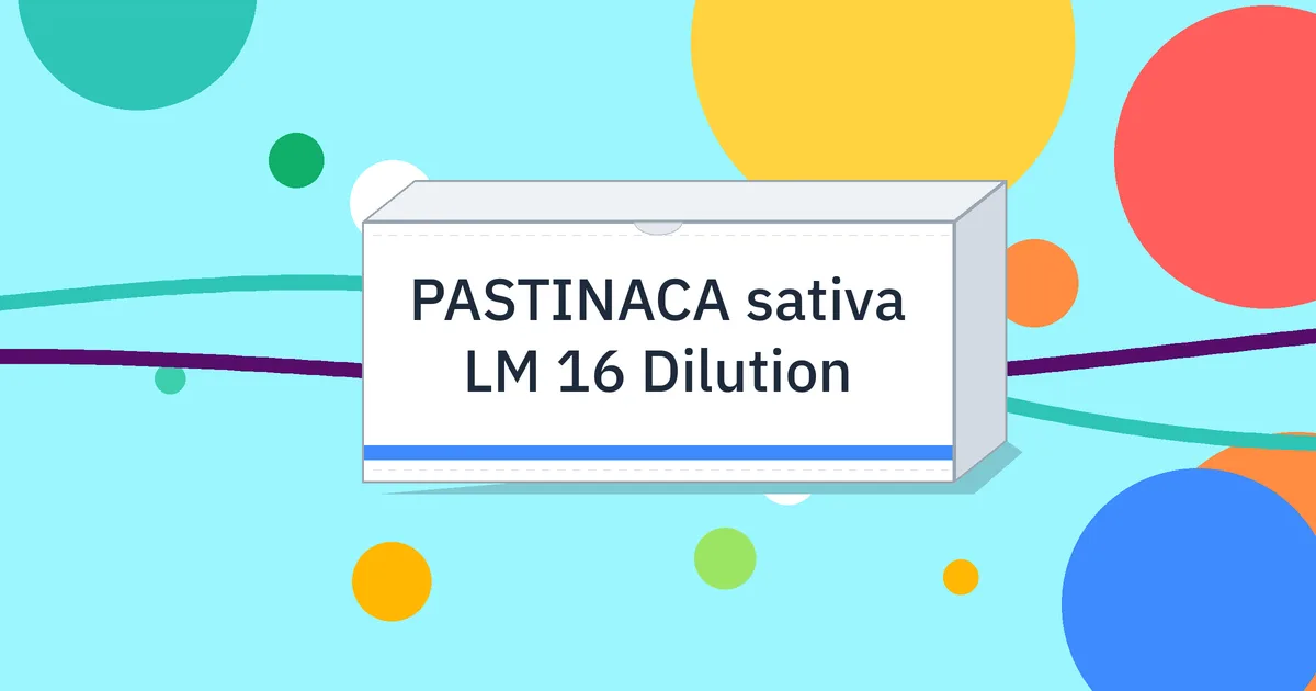 Symbolbild: Packung mit der Aufschrift PASTINACA sativa LM 16 Dilution (PZN 13632351) – Verfügbarkeit und Bezug in Apotheken in Frankfurt am Main