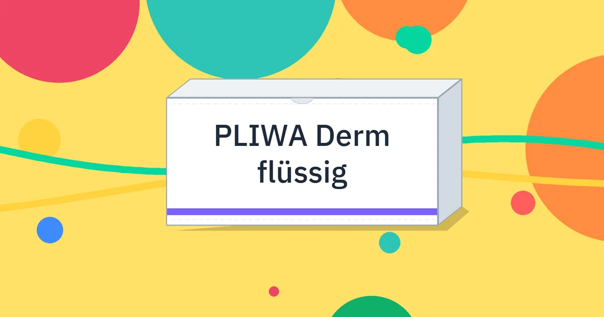 Symbolbild: Packung mit der Aufschrift PLIWA Derm flüssig (PZN 06121302) – Verfügbarkeit und Bezug in Apotheken in Frankfurt am Main