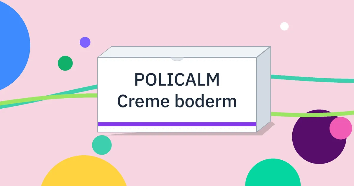 Symbolbild: Packung mit der Aufschrift POLICALM Creme boderm (PZN 11105653) – Verfügbarkeit und Bezug in Apotheken in Frankfurt am Main