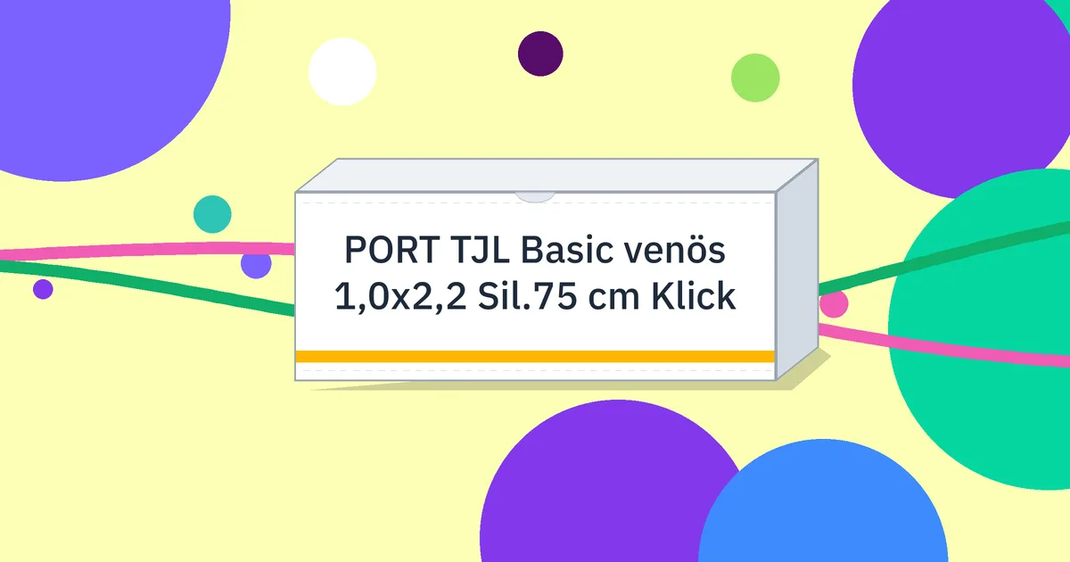 Symbolbild: Packung mit der Aufschrift PORT TJL Basic venös 1,0x2,2 Sil.75 cm Klick (PZN 03177199) – Verfügbarkeit und Bezug in Apotheken in Frankfurt am Main