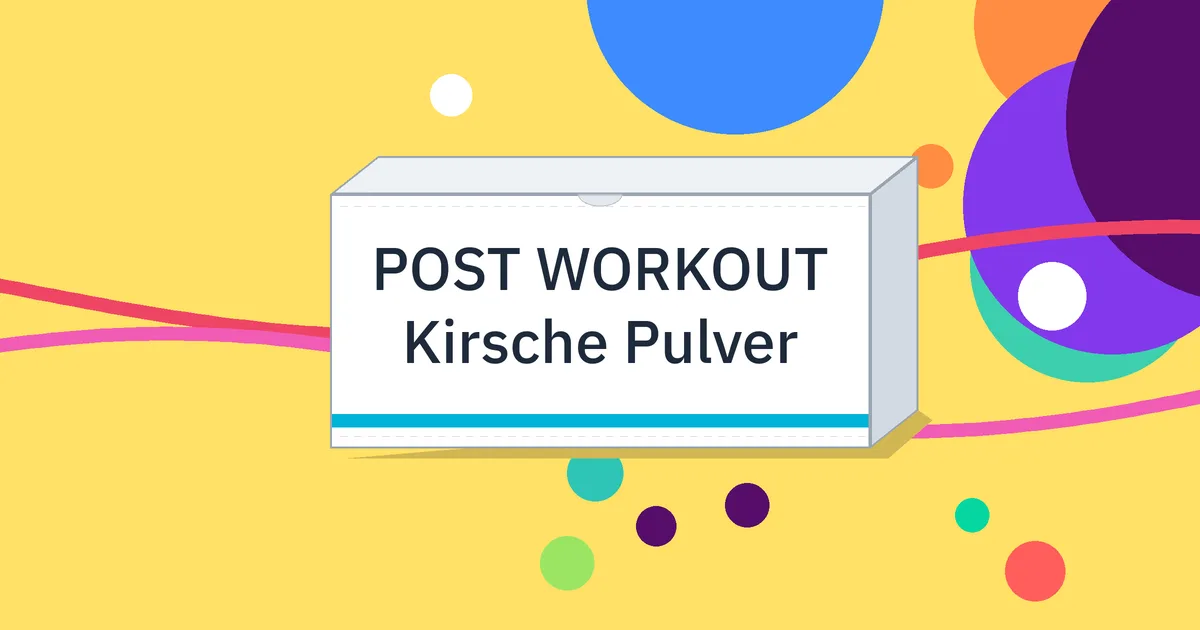 Symbolbild: Packung mit der Aufschrift POST WORKOUT Kirsche Pulver (PZN 18823593) – Verfügbarkeit und Bezug in Apotheken in Frankfurt am Main