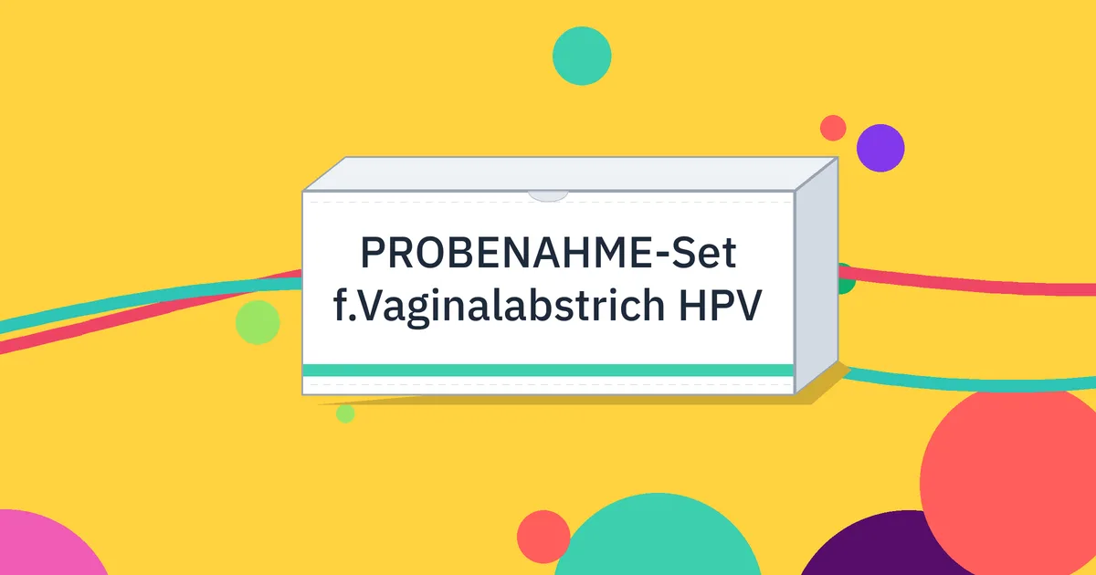 Symbolbild: Packung mit der Aufschrift PROBENAHME-Set f.Vaginalabstrich HPV (PZN 20082419) – Verfügbarkeit und Bezug in Apotheken in Frankfurt am Main