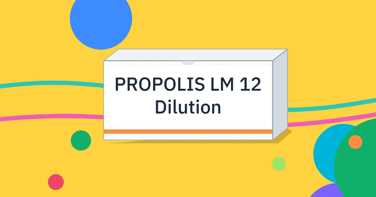 Symbolbild: Packung mit der Aufschrift PROPOLIS LM 12 Dilution (PZN 13044625) – Verfügbarkeit und Bezug in Apotheken in Frankfurt am Main