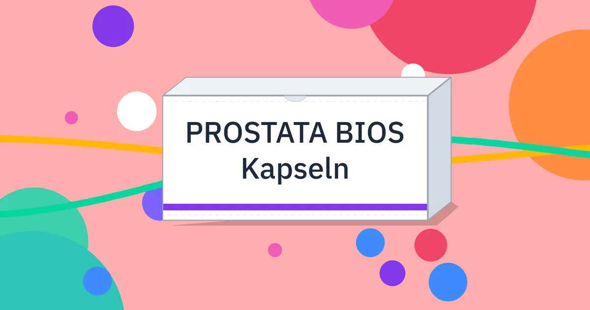 Symbolbild: Packung mit der Aufschrift PROSTATA BIOS Kapseln (PZN 05996352) – Verfügbarkeit und Bezug in Apotheken in Frankfurt am Main