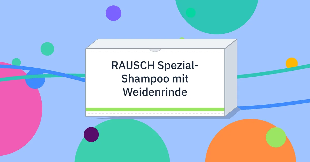 Symbolbild: Packung mit der Aufschrift RAUSCH Spezial-Shampoo mit Weidenrinde (PZN 18742512) – Verfügbarkeit und Bezug in Apotheken in Frankfurt am Main